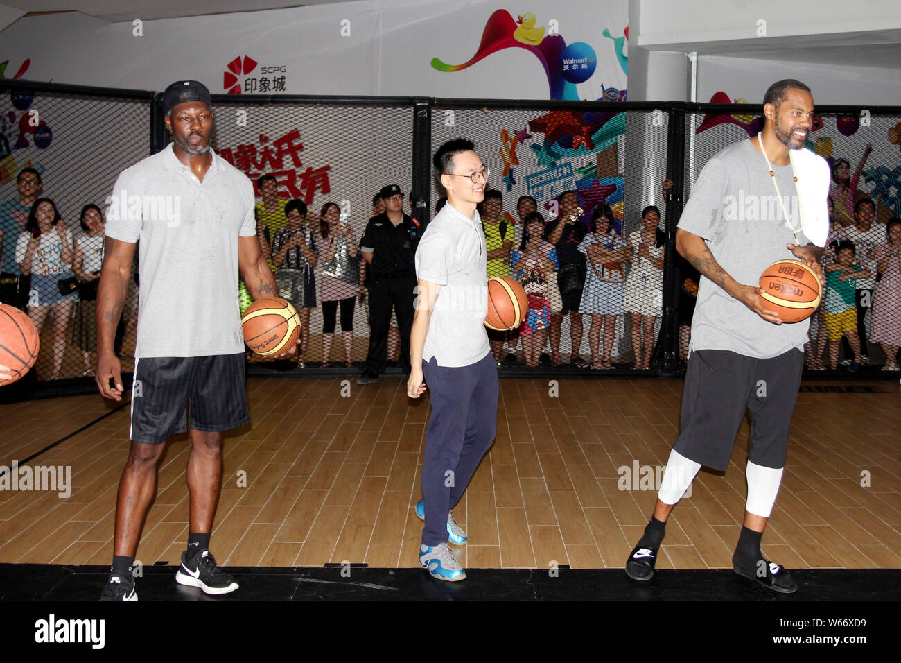 American retired professional basketball player Ben Wallace, left, and ...
