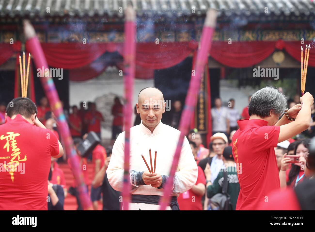 Chinese actor and martial artist Vincent Zhao Wenzhuo attends the ...