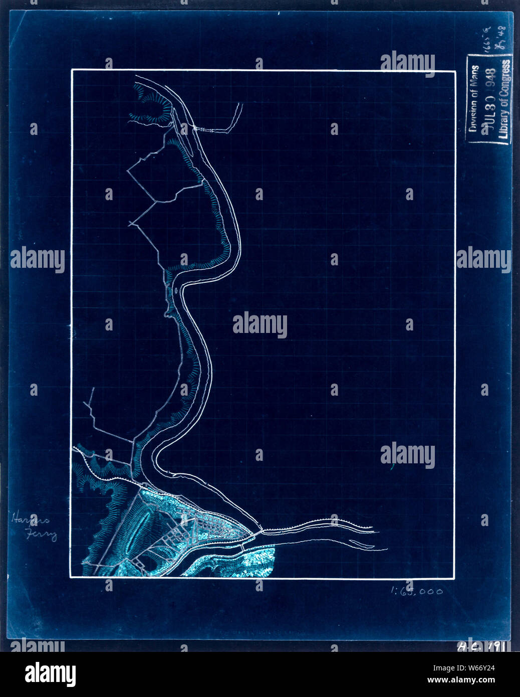 Harpers ferry map hi-res stock photography and images - Alamy