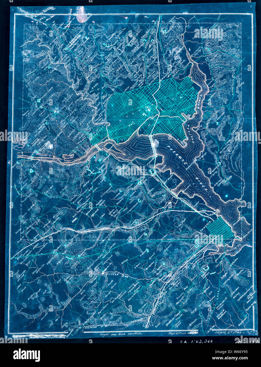 Civil War Maps 2260 Topographical map of the District of Columbia and ...