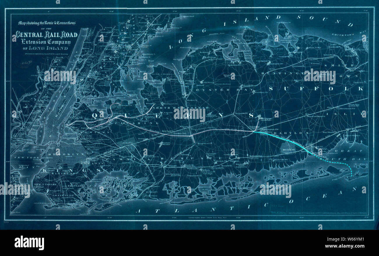 0001 Railroad Maps Map showing the route connections of the Central ...