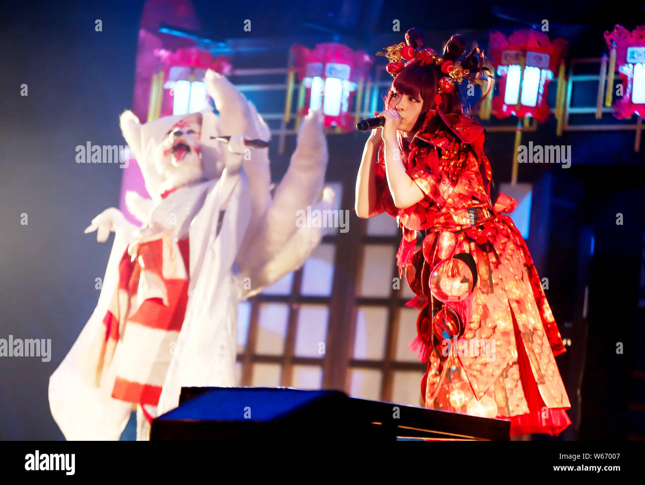 Japanese singer and model Kyary Pamyu Pamyu performs during the Kyary ...