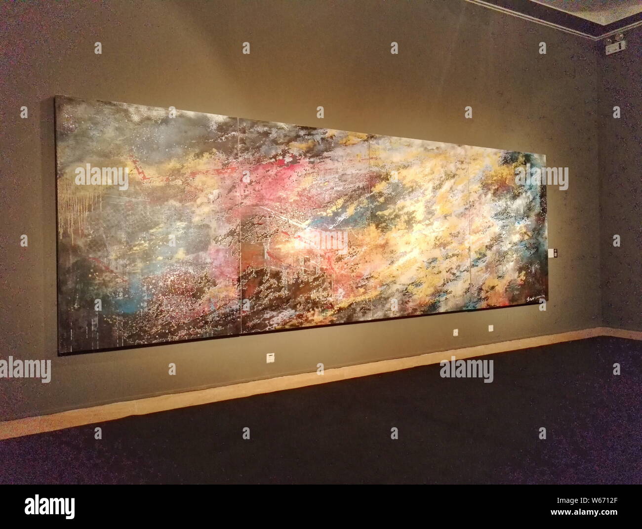 View of the solo exhibition themed "Wandering in Space" of Beijing ...