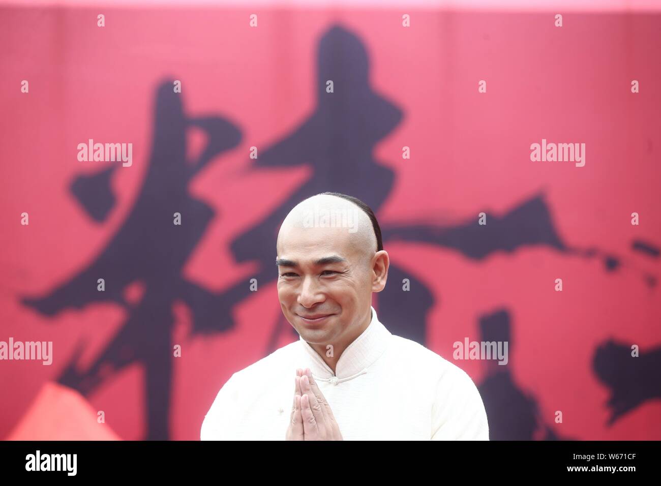 Chinese actor and martial artist Vincent Zhao Wenzhuo attends the ...