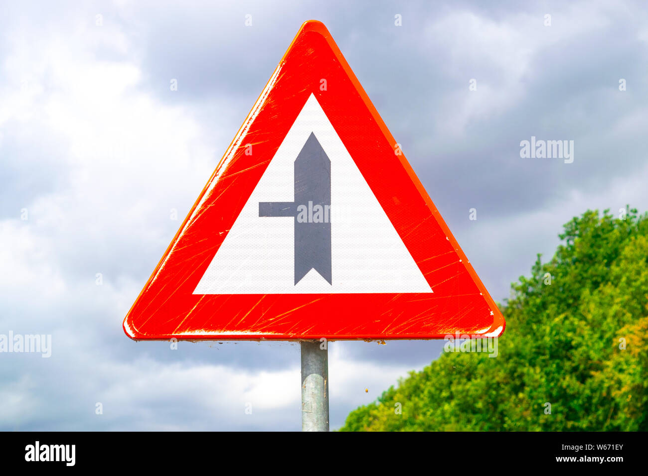 Dutch road sign: Road junction with priority over minor road from the ...