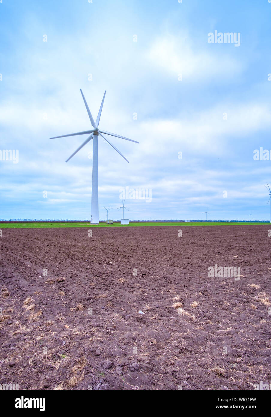 A field of wind turbines producing electricity Stock Photo - Alamy