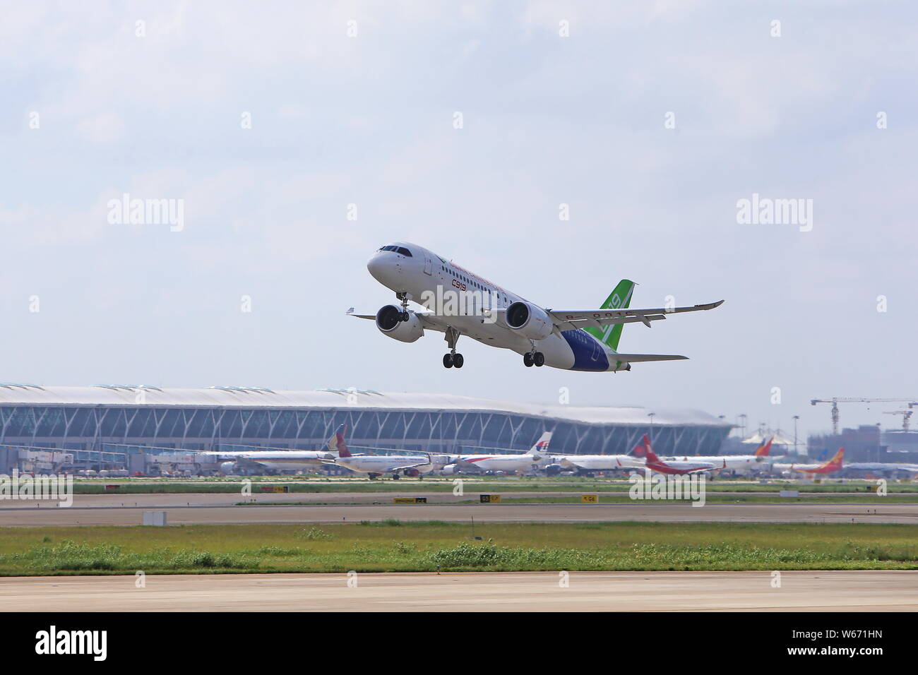 China's second domestically-developed large passenger jet C919 of COMAC ...