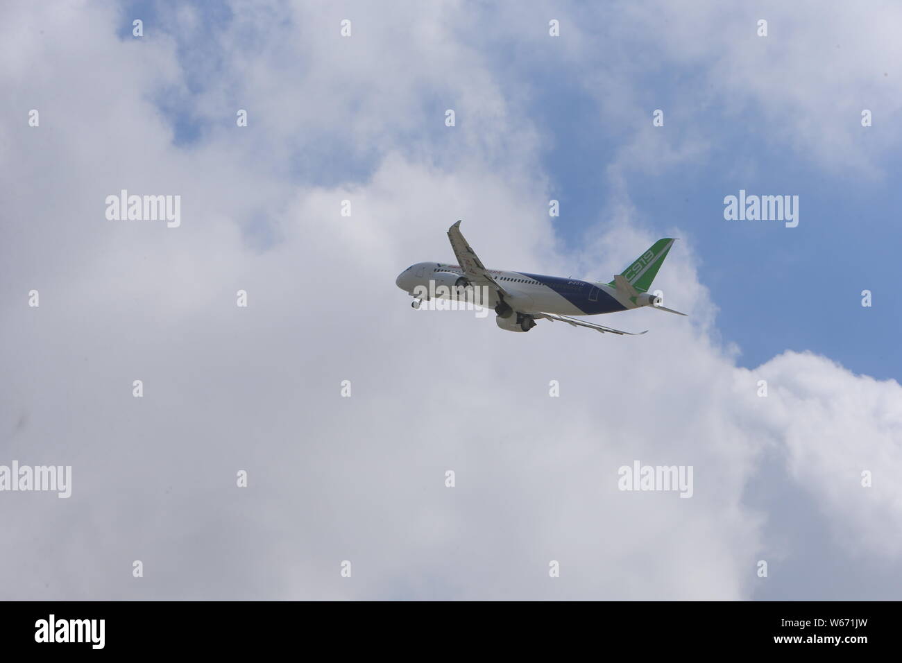 China's second domestically-developed large passenger jet C919 of COMAC ...