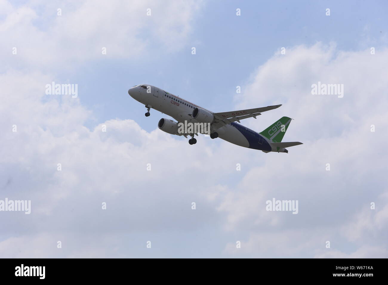 China's second domestically-developed large passenger jet C919 of COMAC ...