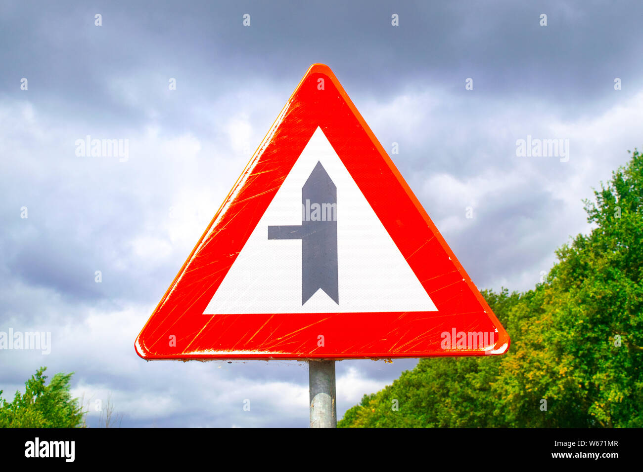 Dutch road sign: Road junction with priority over minor road from the ...