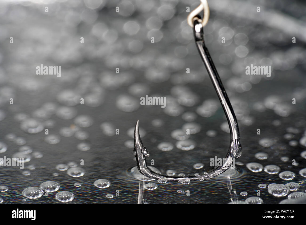 Fishing hook made of forged steel with re-sharpening especially pointed ...