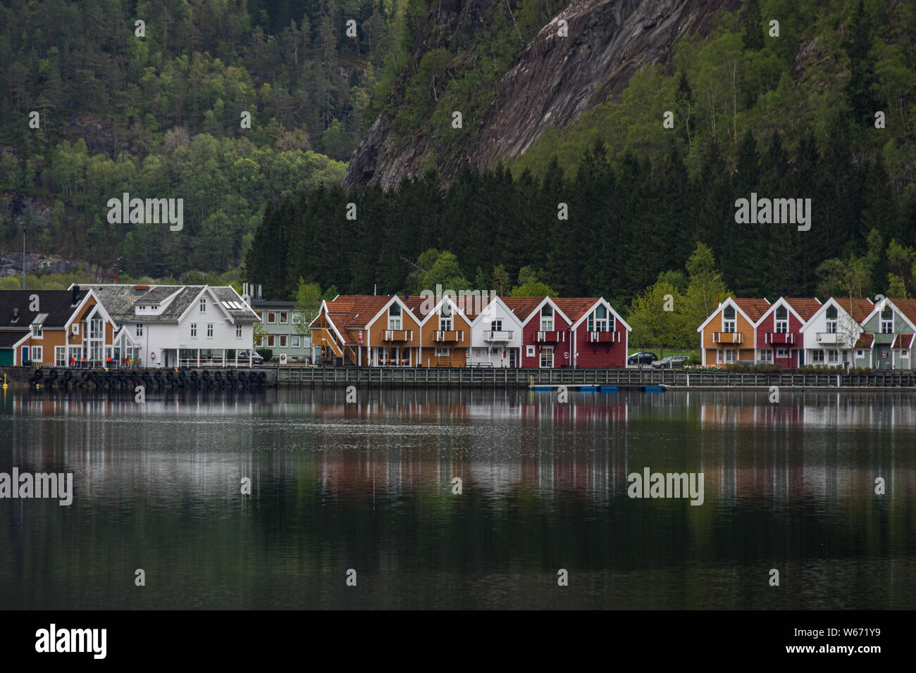Modalen village, Norway Stock Photo - Alamy