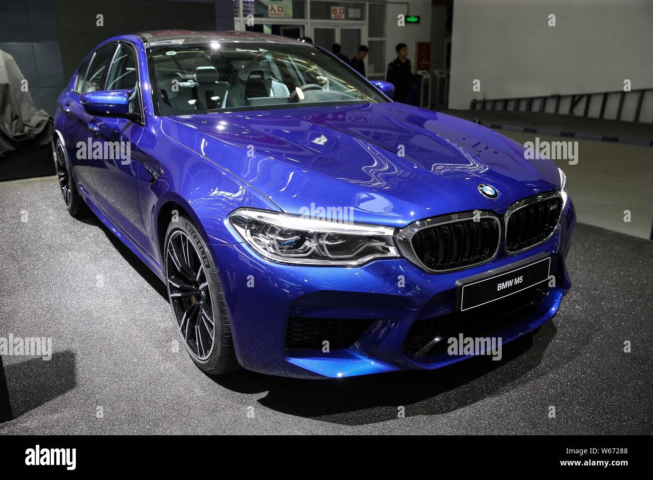 --FILE--A BMW M5 car is on display during the 15th Beijing ...