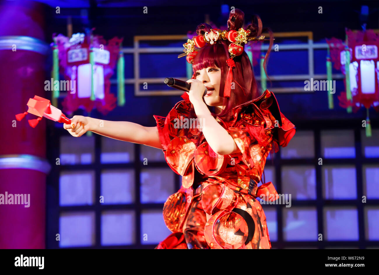 Japanese singer and model Kyary Pamyu Pamyu performs during the Kyary ...