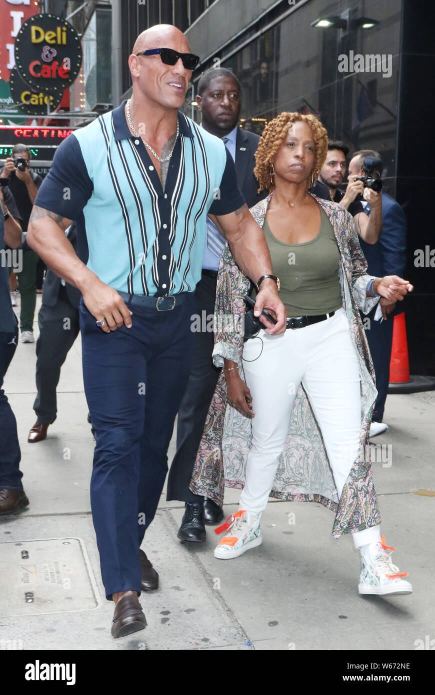 New York, NY, USA. 31st July, 2019. Dwayne Johnson at Good Morning ...