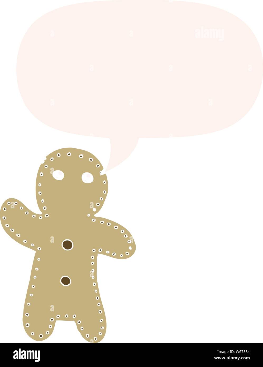 Retro style gingerbread Cut Out Stock Images & Pictures - Alamy
