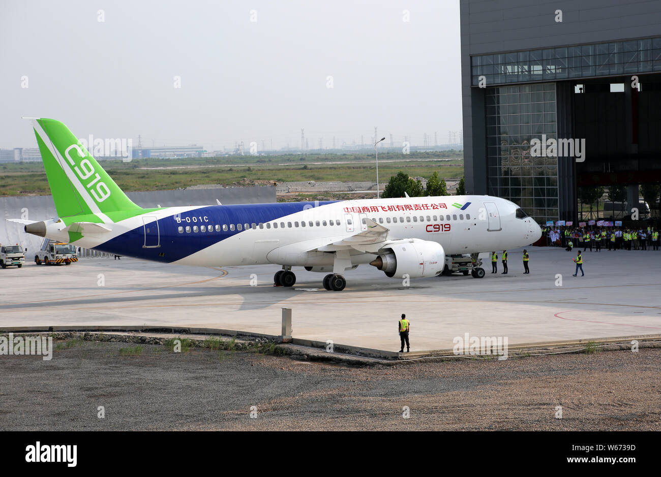China's second domestically-developed large passenger jet C919 of COMAC ...