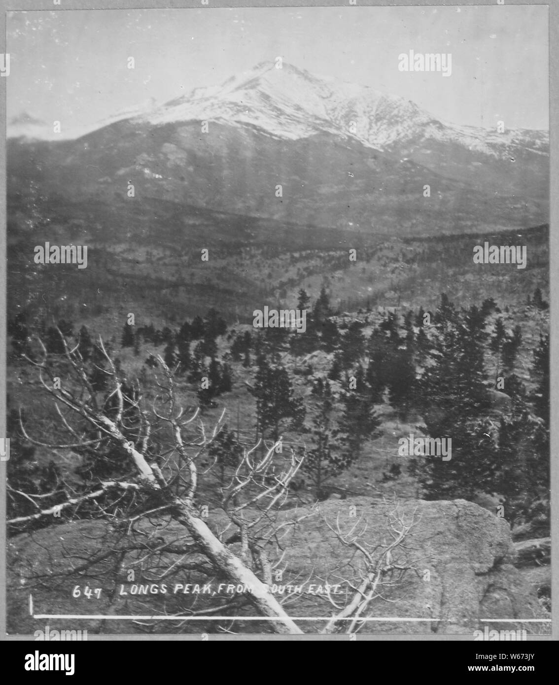 Long's peak colorado Black and White Stock Photos & Images - Alamy