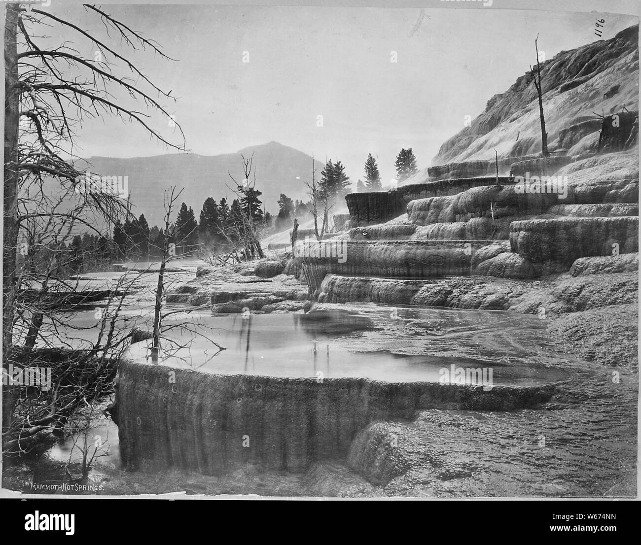 Jupiter terrace yellowstone national park hi-res stock photography and ...