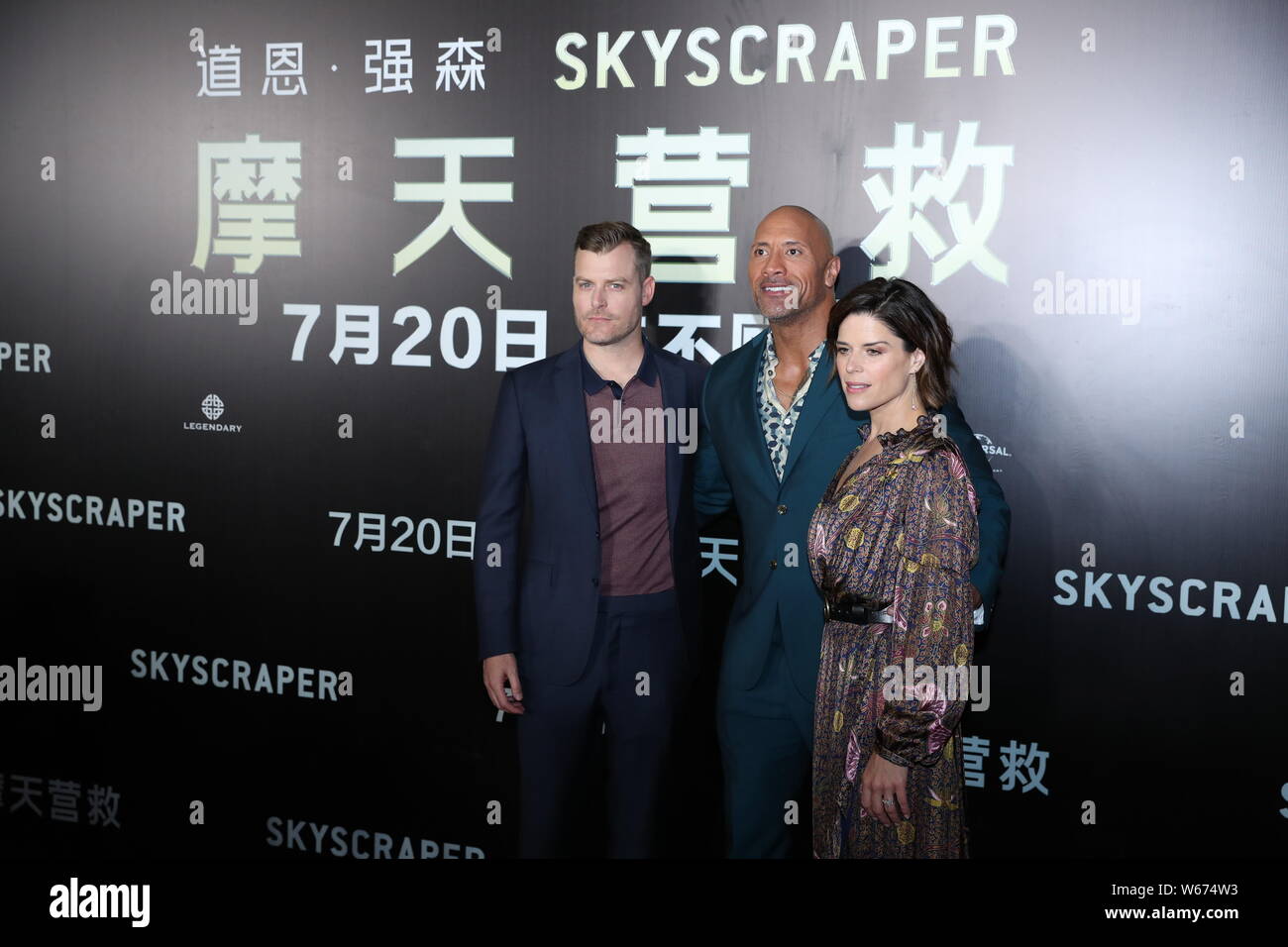 (From left) American director Rawson Marshall Thurber, actor Dwayne ...