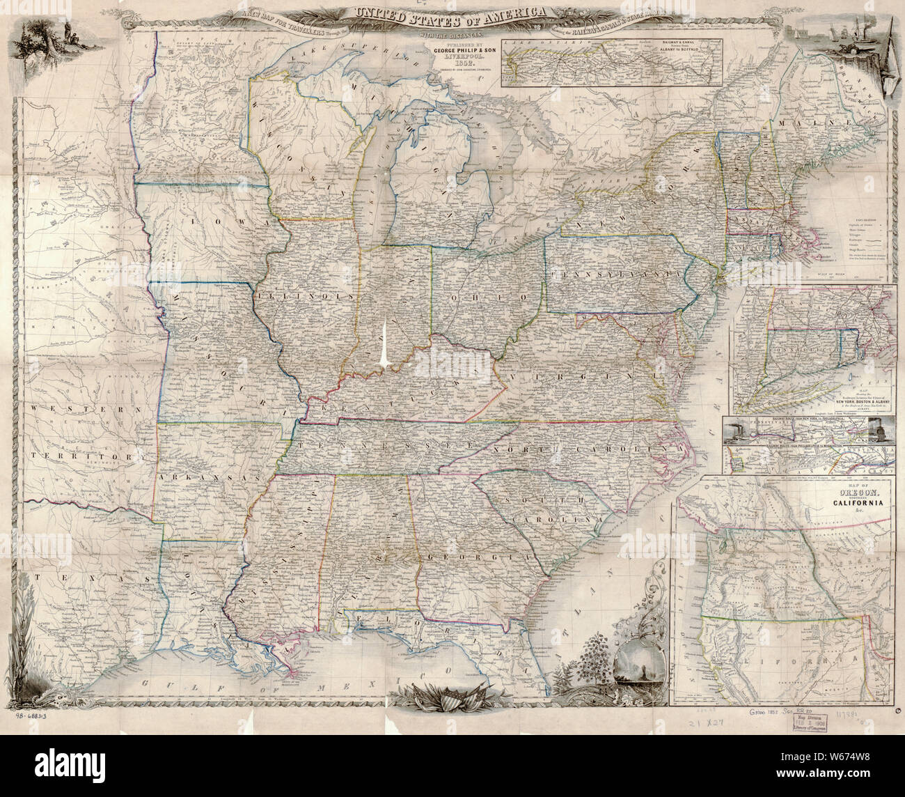 0018 Railroad Maps A new map for travellers through the United States ...