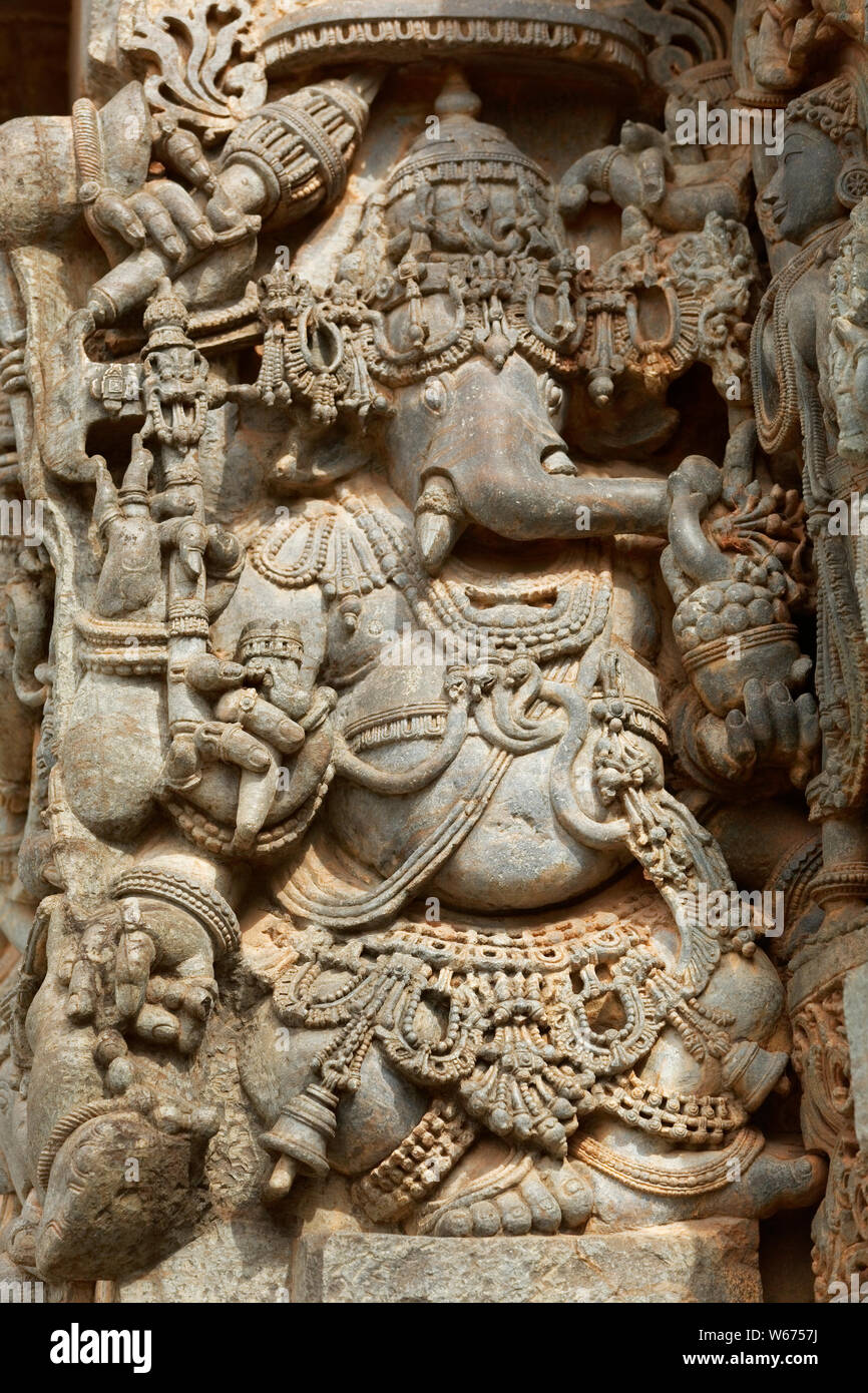 Hoysaleswara temple, also referred simply as the Halebidu temple, is a ...