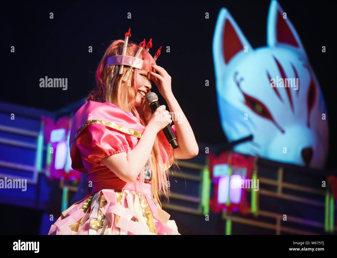 Japanese singer and model Kyary Pamyu Pamyu performs during the Kyary ...