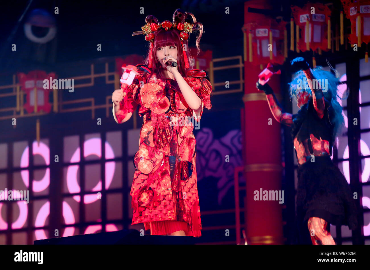 Japanese singer and model Kyary Pamyu Pamyu performs during the Kyary ...