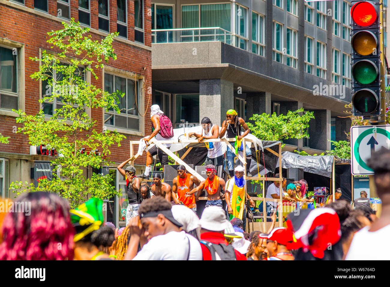 Caribbean parade in downtown Montreal Stock Photo - Alamy