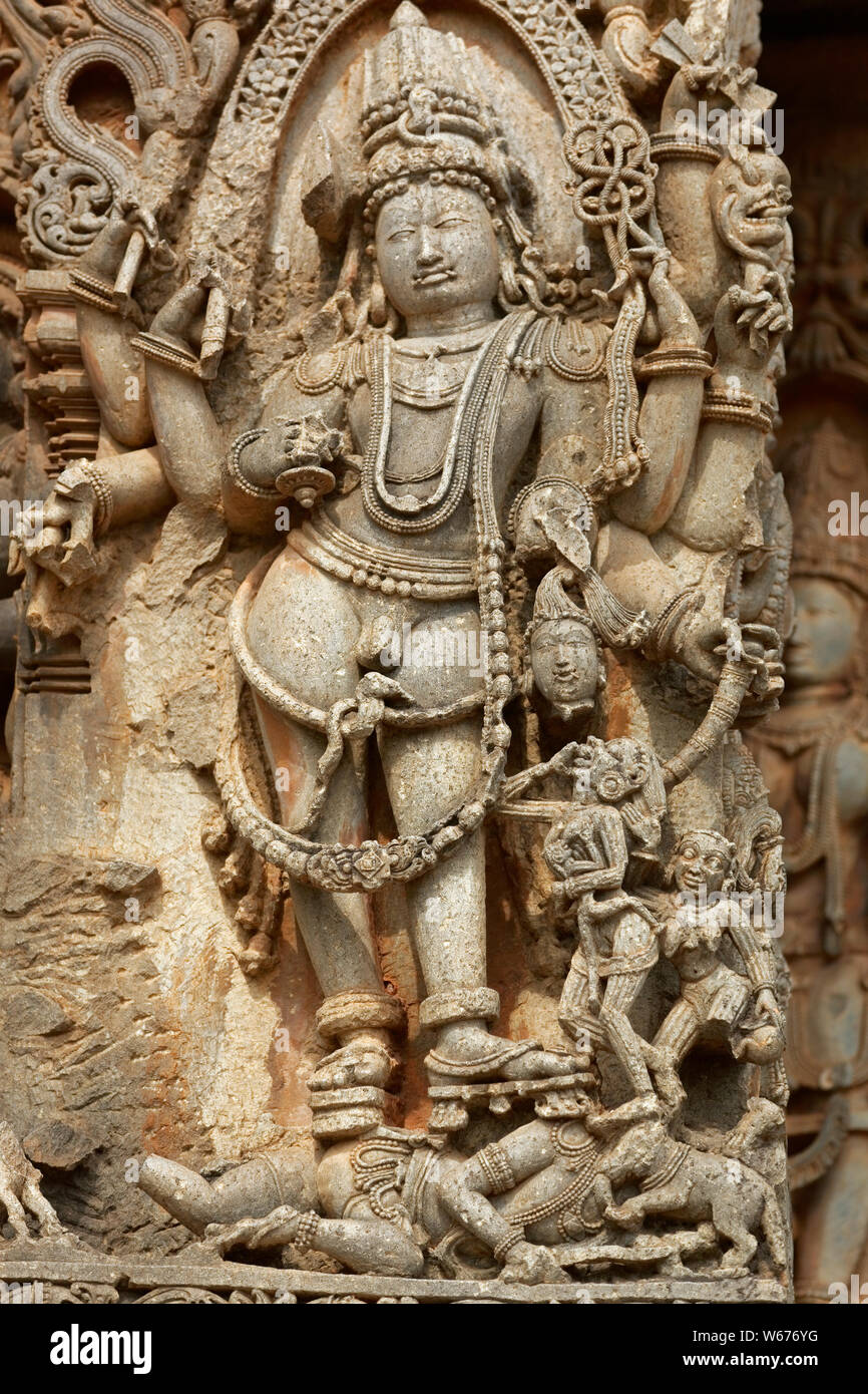 Hoysaleswara temple, also referred simply as the Halebidu temple, is a ...