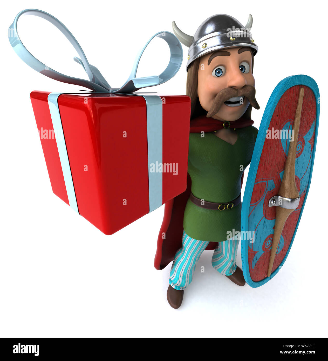 Fun Gaul - 3D Illustration Stock Photo - Alamy
