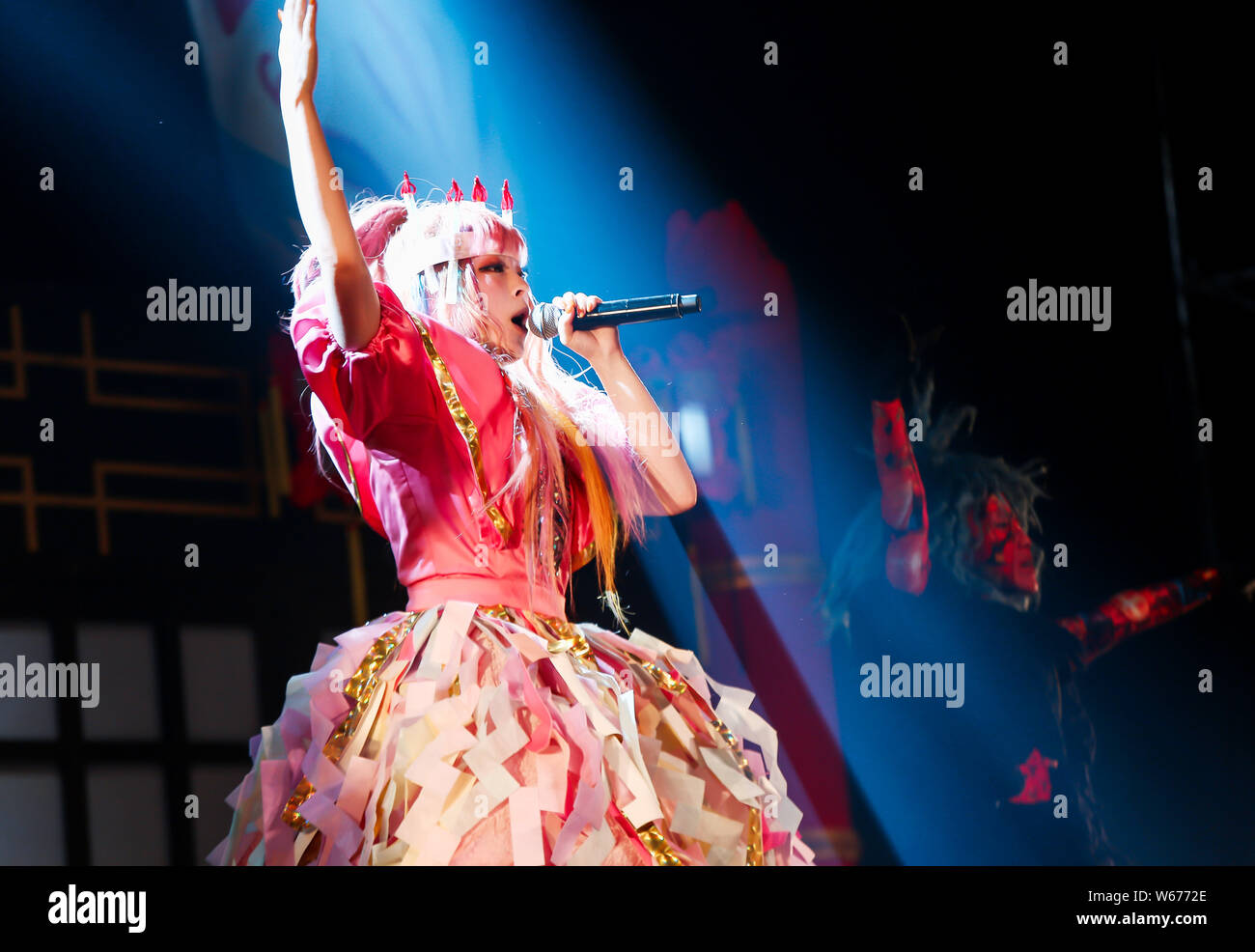 Japanese singer and model Kyary Pamyu Pamyu performs during the Kyary ...
