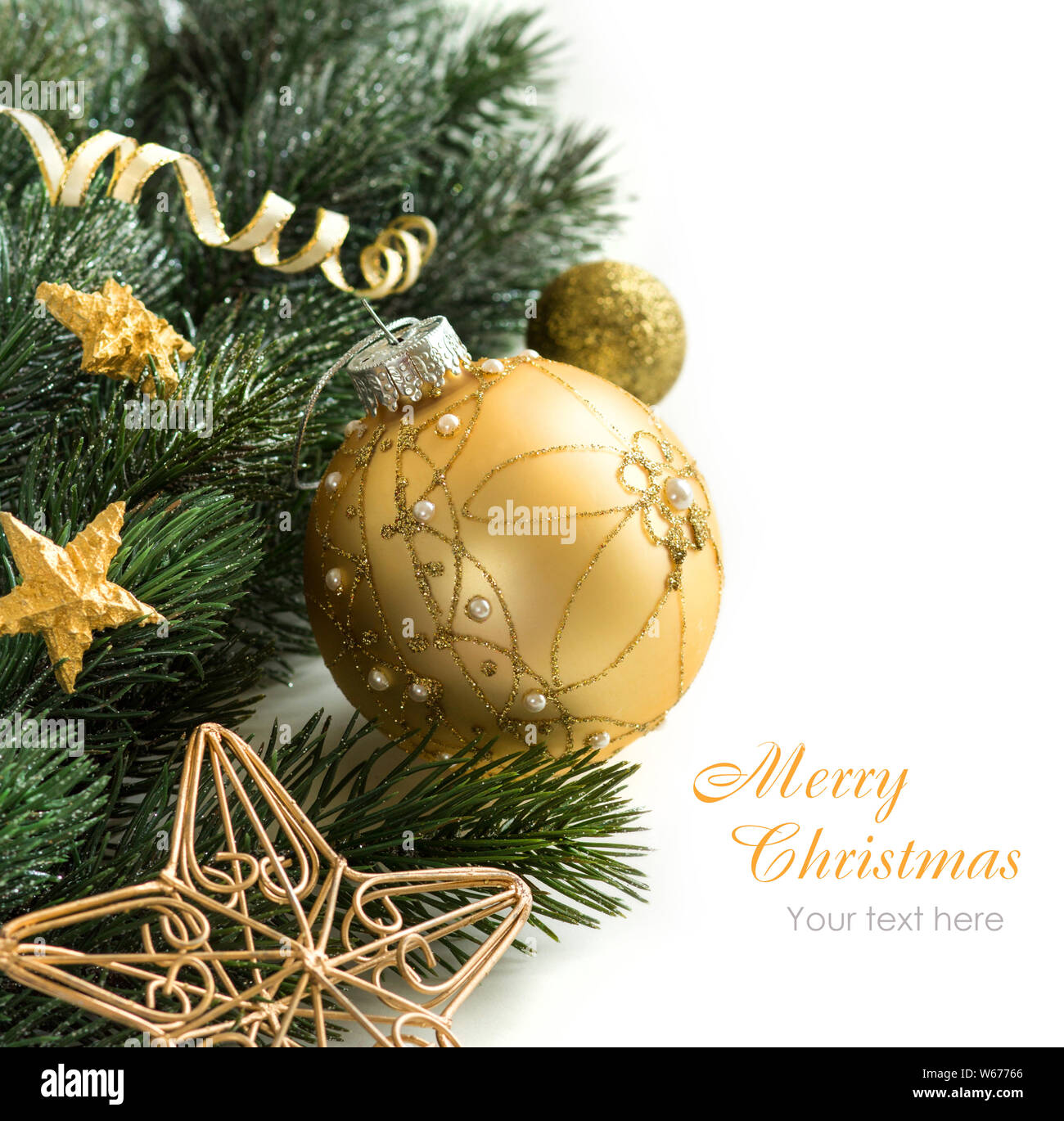 Golden bauble hi-res stock photography and images - Alamy
