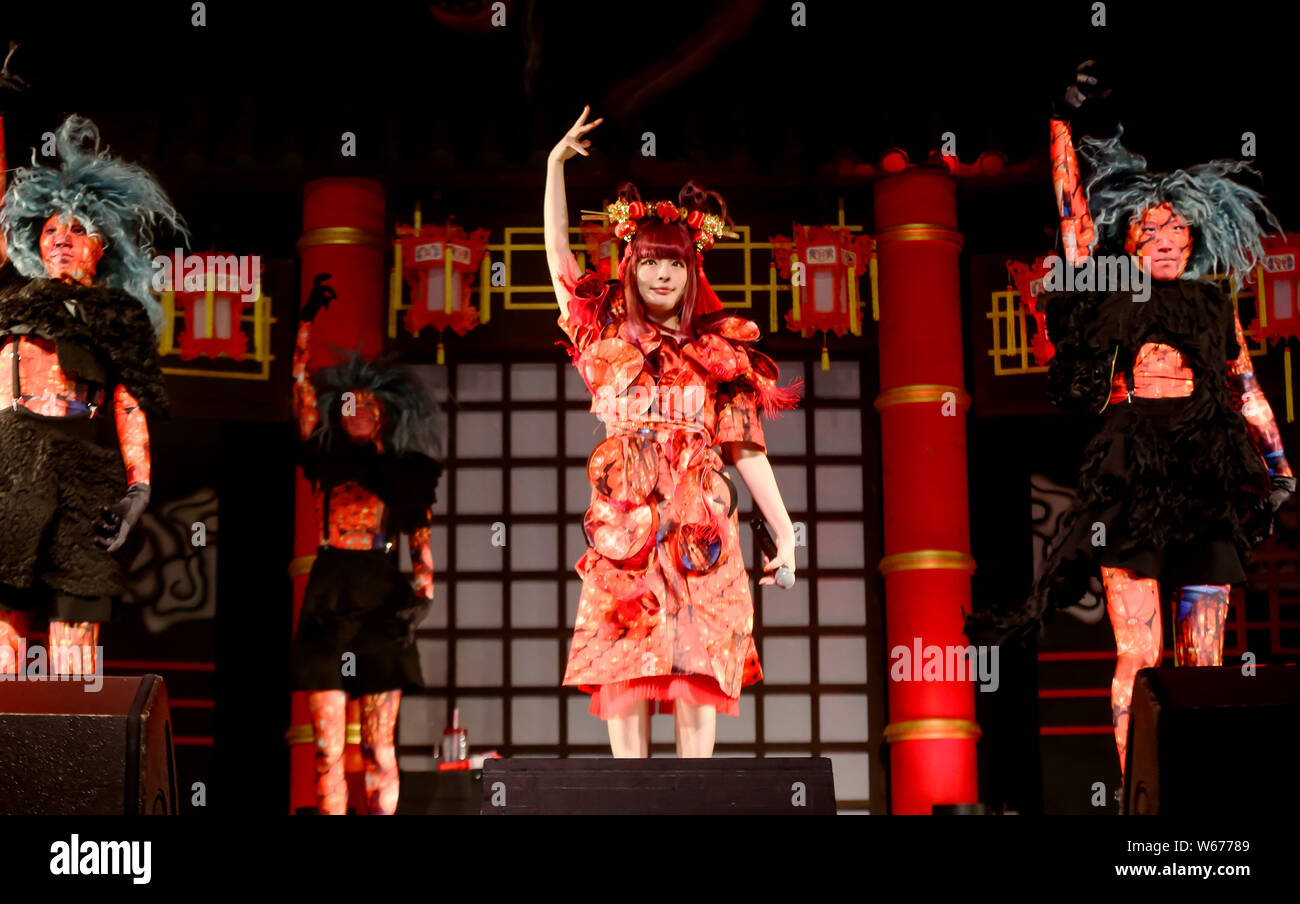 Japanese singer and model Kyary Pamyu Pamyu performs during the Kyary ...