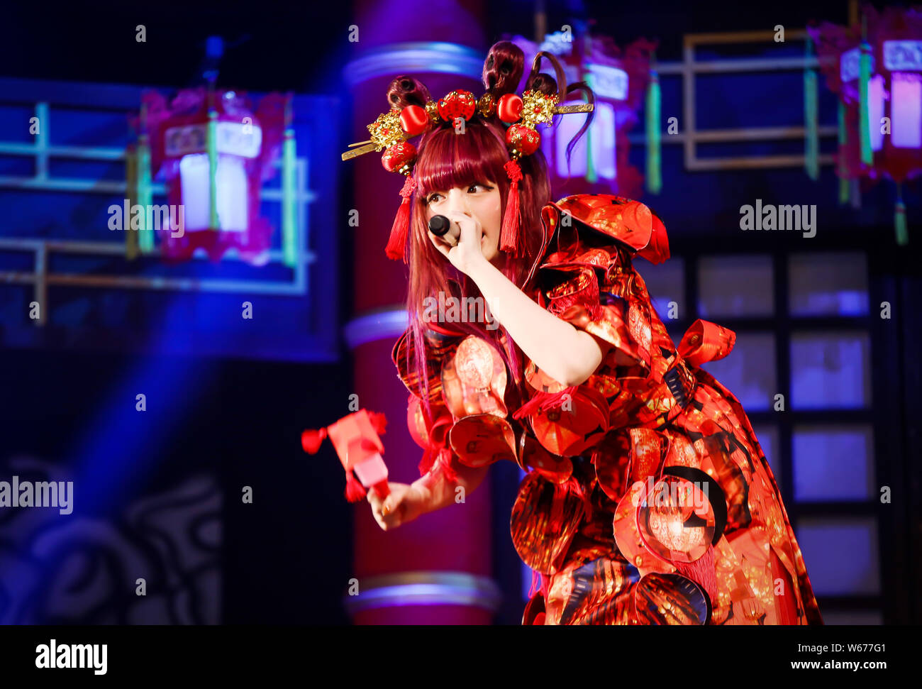 Japanese singer and model Kyary Pamyu Pamyu performs during the Kyary ...