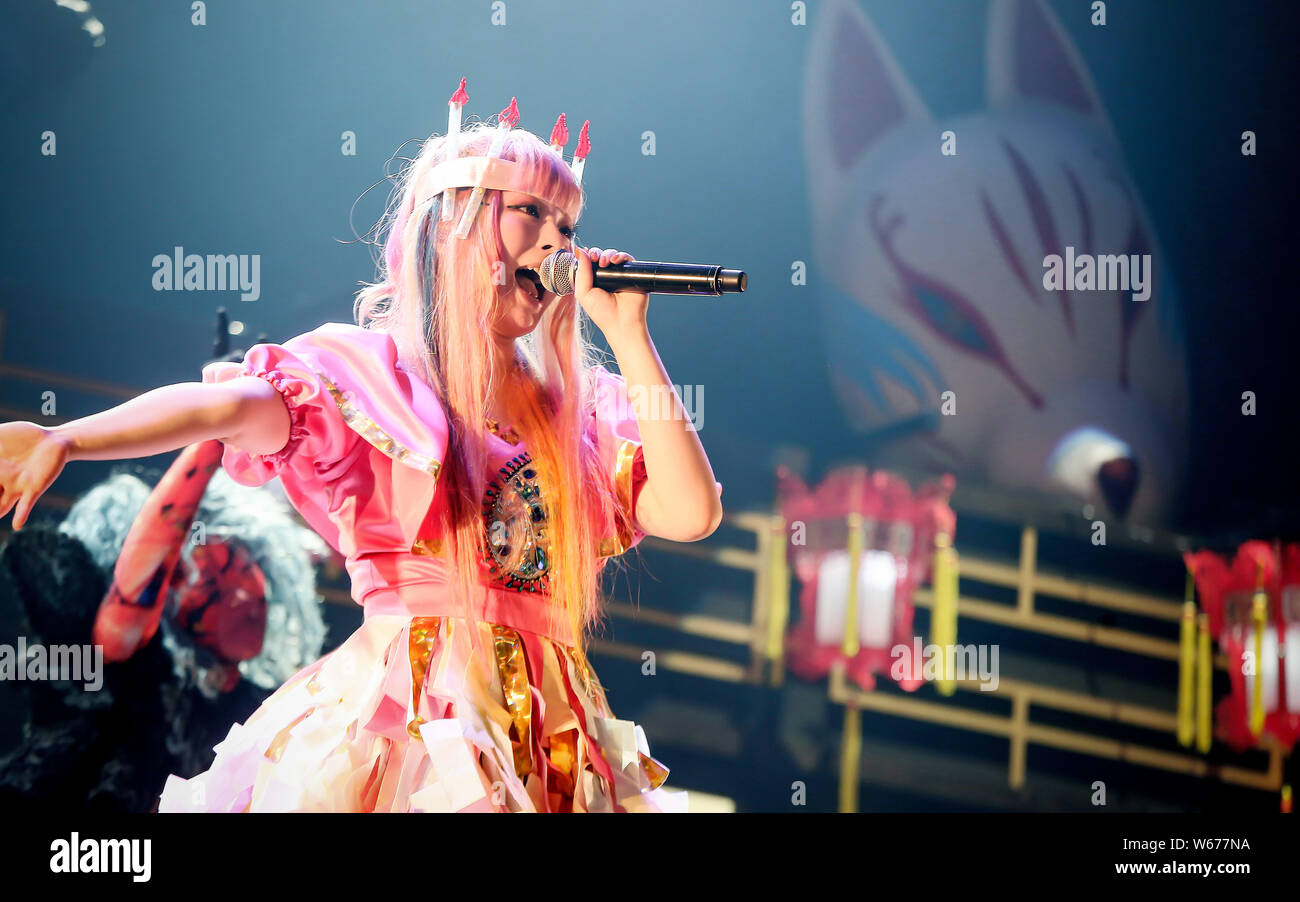 Japanese singer and model Kyary Pamyu Pamyu performs during the Kyary ...