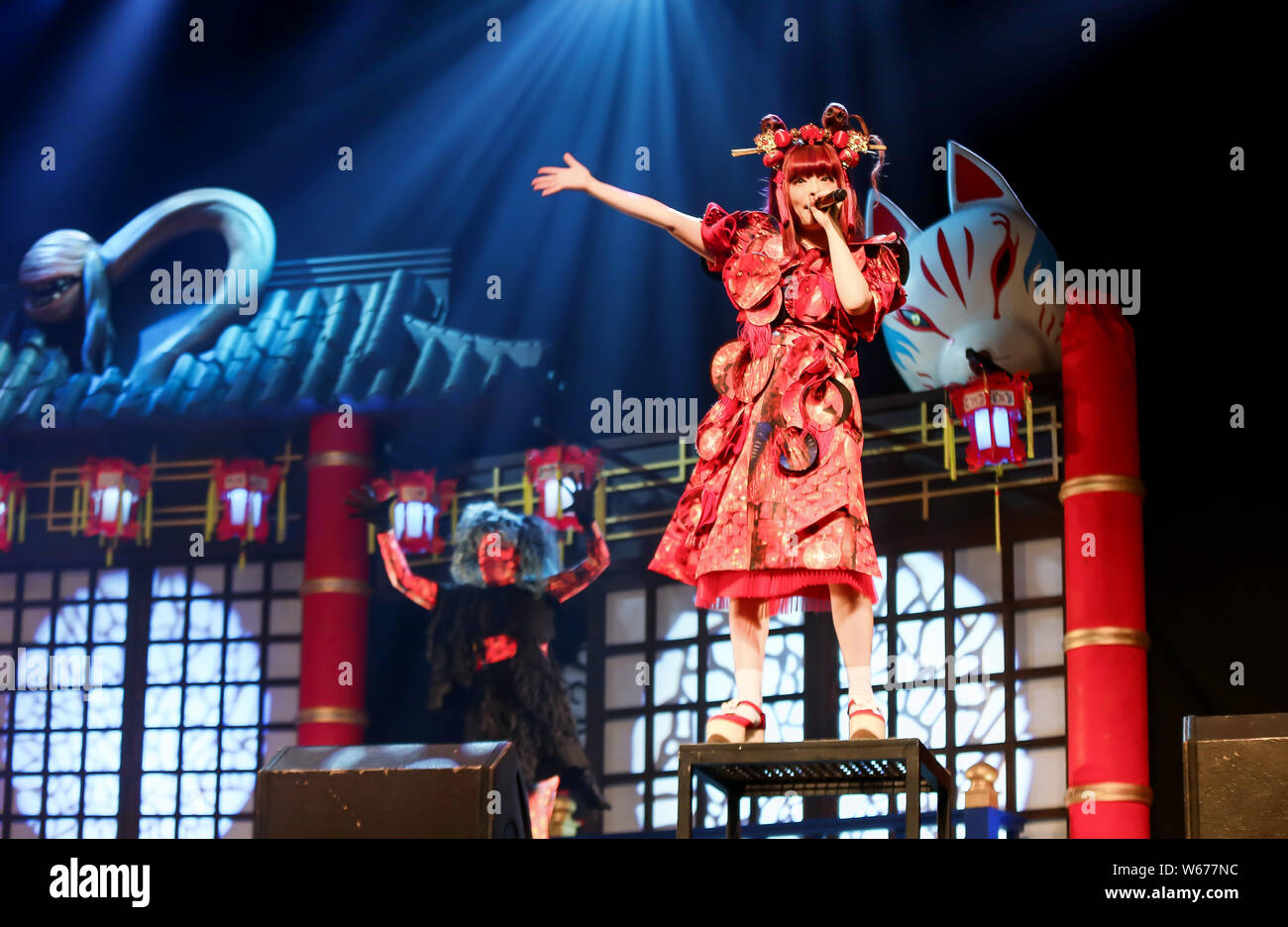 Japanese singer and model Kyary Pamyu Pamyu performs during the Kyary ...