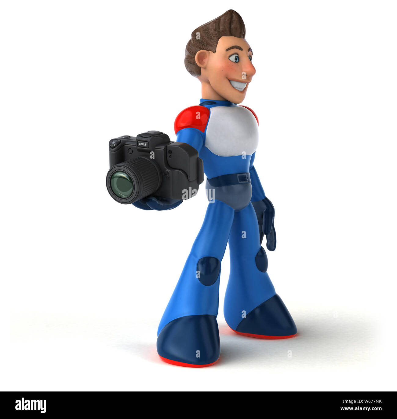 Cartoon illustration super hero camera hi-res stock photography and ...