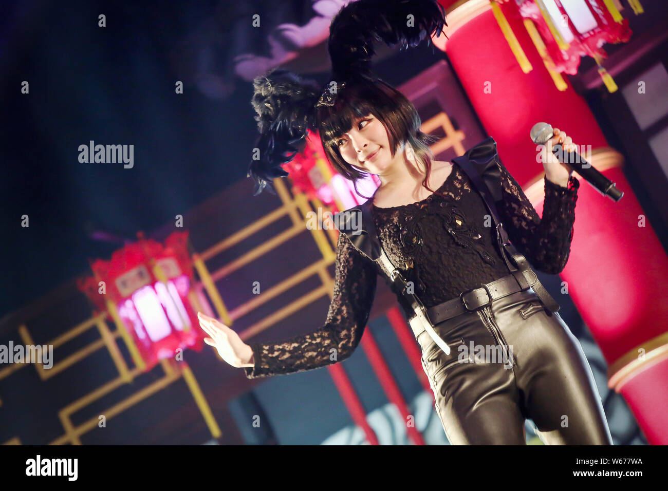 Japanese singer and model Kyary Pamyu Pamyu performs during the Kyary ...