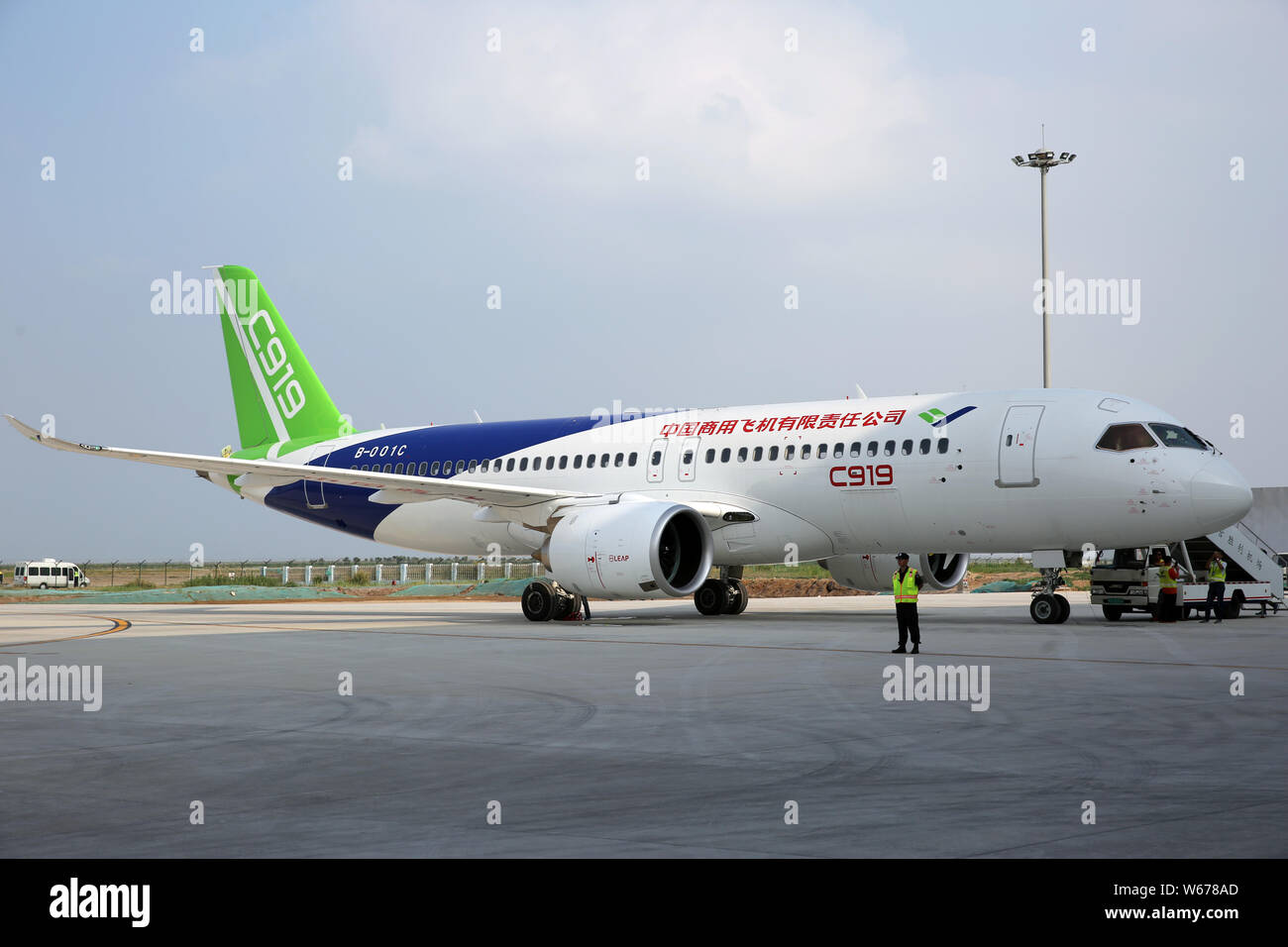 China's second domestically-developed large passenger jet C919 of COMAC ...