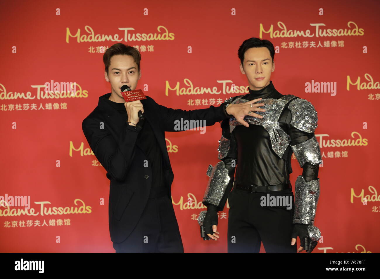 Hong Kong singer and actor William Chan poses during an unveiling ...
