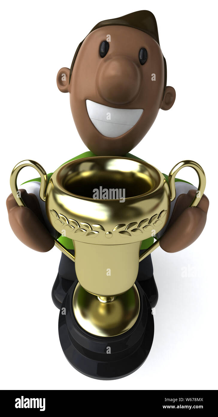 Cartoon guy - 3D Illustration Stock Photo - Alamy