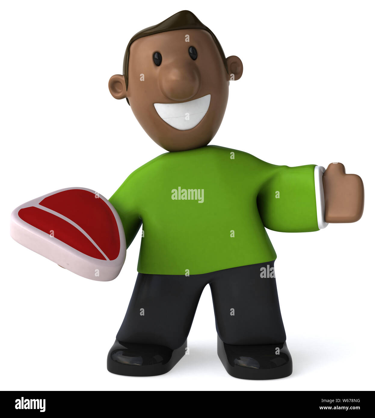 Cartoon guy - 3D Illustration Stock Photo - Alamy