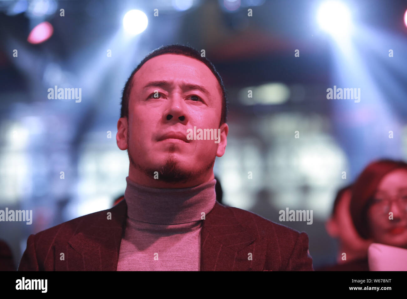 --FILE--Chinese singer Yang Kun attends a launch event in Beijing ...