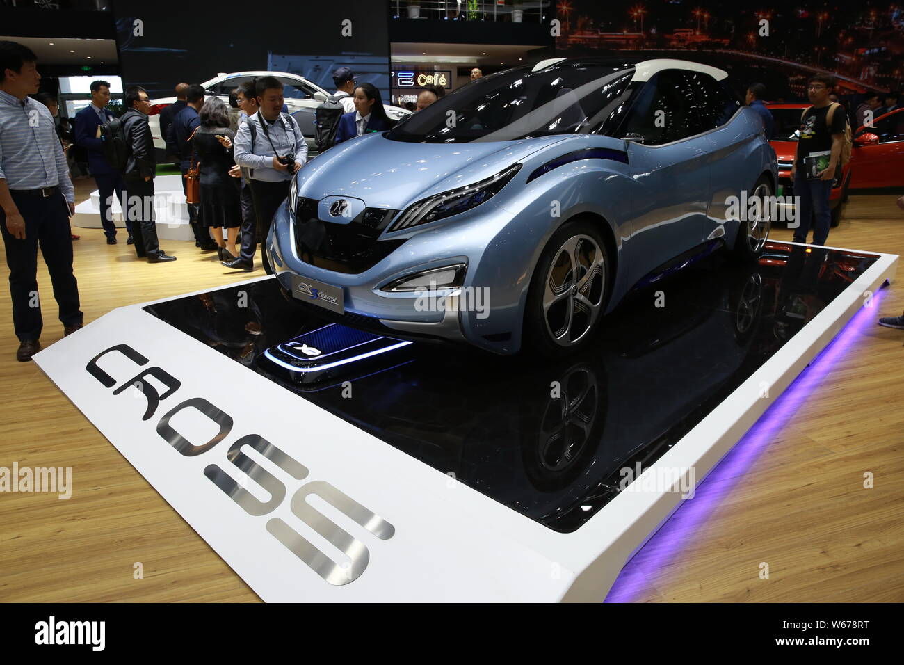 --FILE--An EX3 concept car of Beijing Automotive Group (BAIC) is on ...