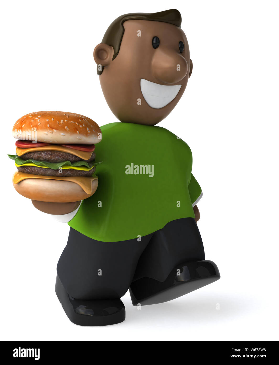 Cartoon guy - 3D Illustration Stock Photo - Alamy