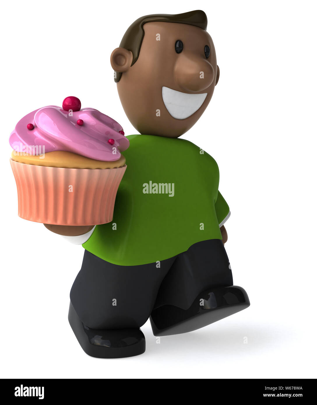 Cartoon guy - 3D Illustration Stock Photo - Alamy