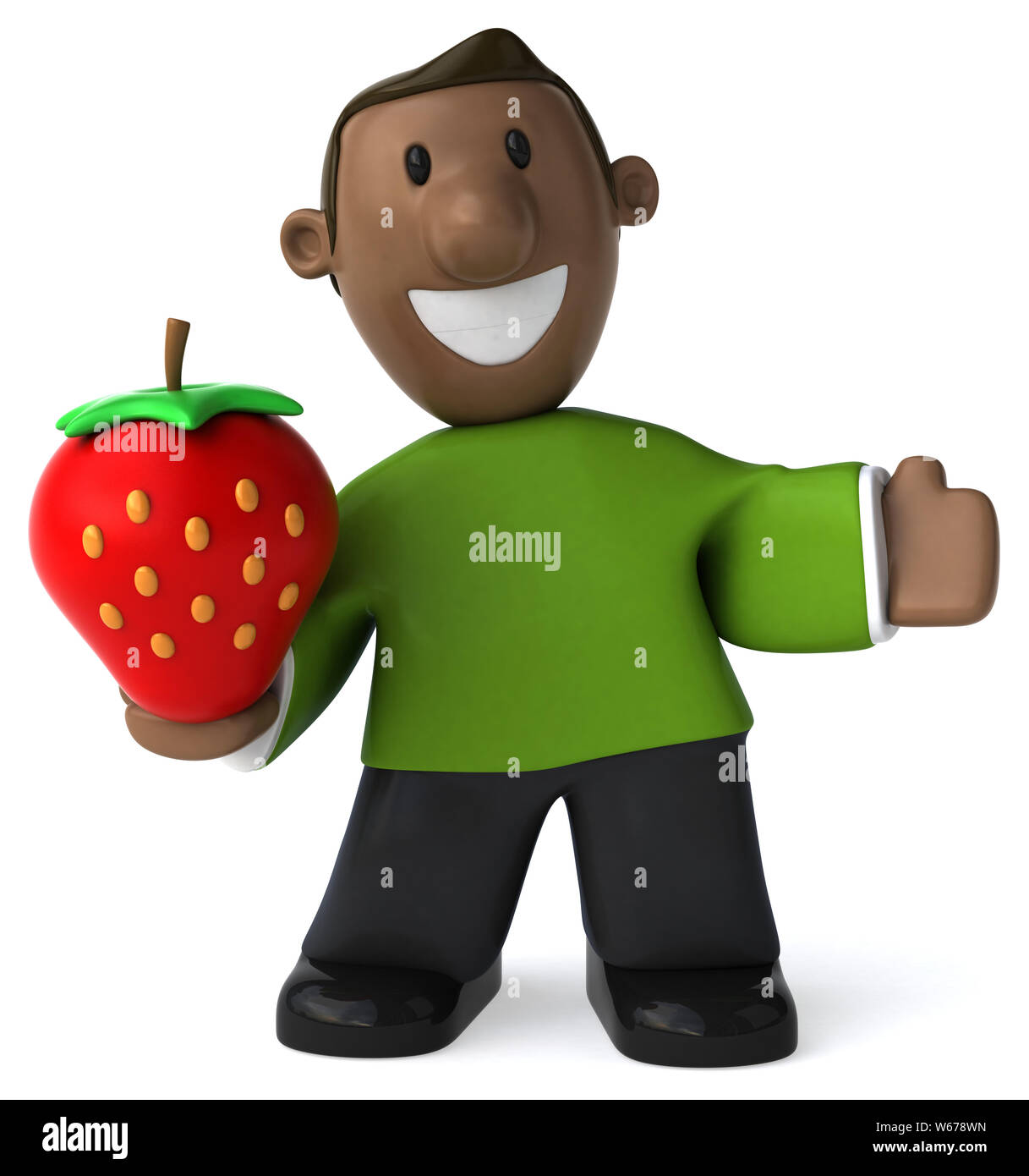 Cartoon guy - 3D Illustration Stock Photo - Alamy
