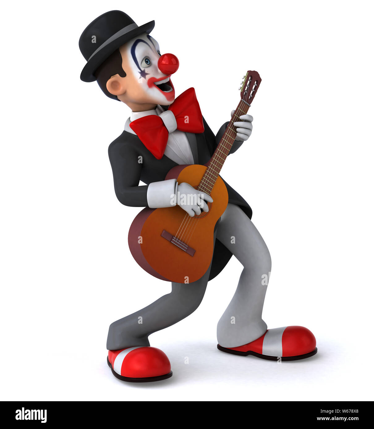 Fun clown - 3D Illustration Stock Photo - Alamy