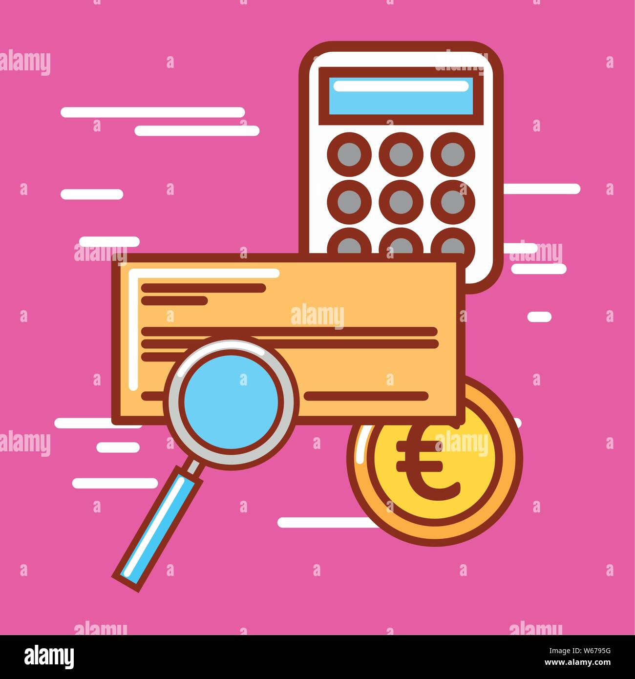Money icon over pink background design Stock Vector Image & Art - Alamy